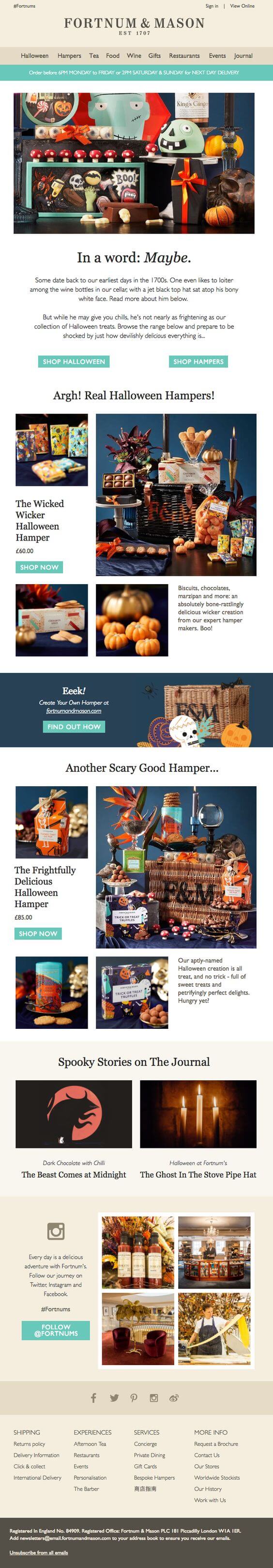 20 Horrifyingly Good Halloween Email Creative Examples: Email Designs